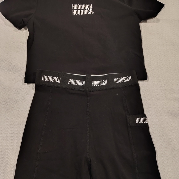Hoodrich | Shorts | Womens Hoodrich Tape Logo Biker Shorts And Top Set ...